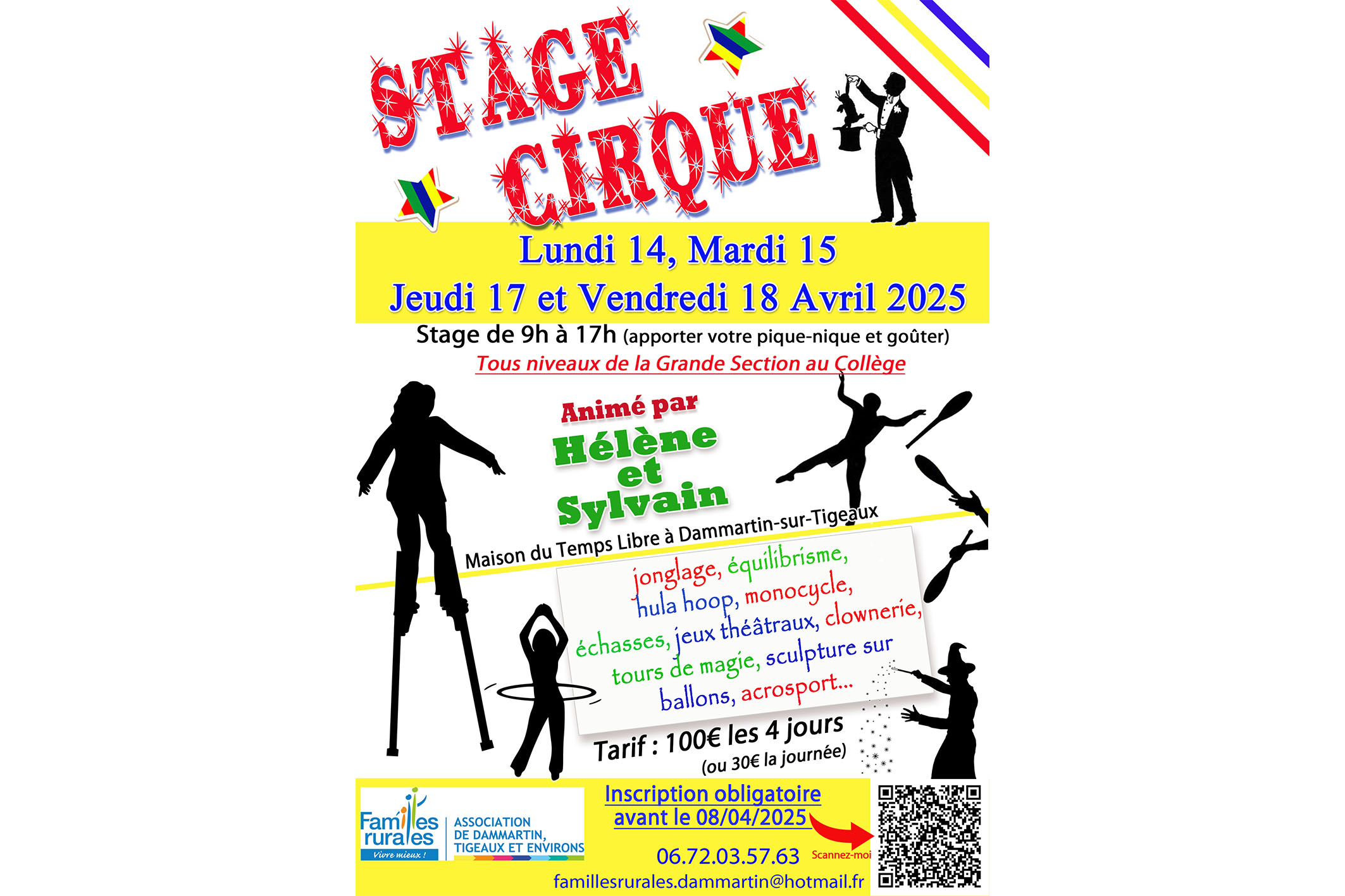 Stage de cirque